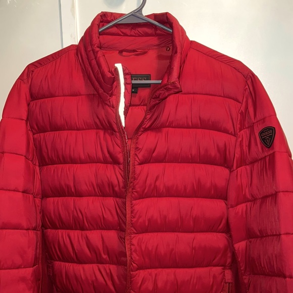 Guess | Jackets & Coats | Red Guess Puffer Jacket | Poshmark